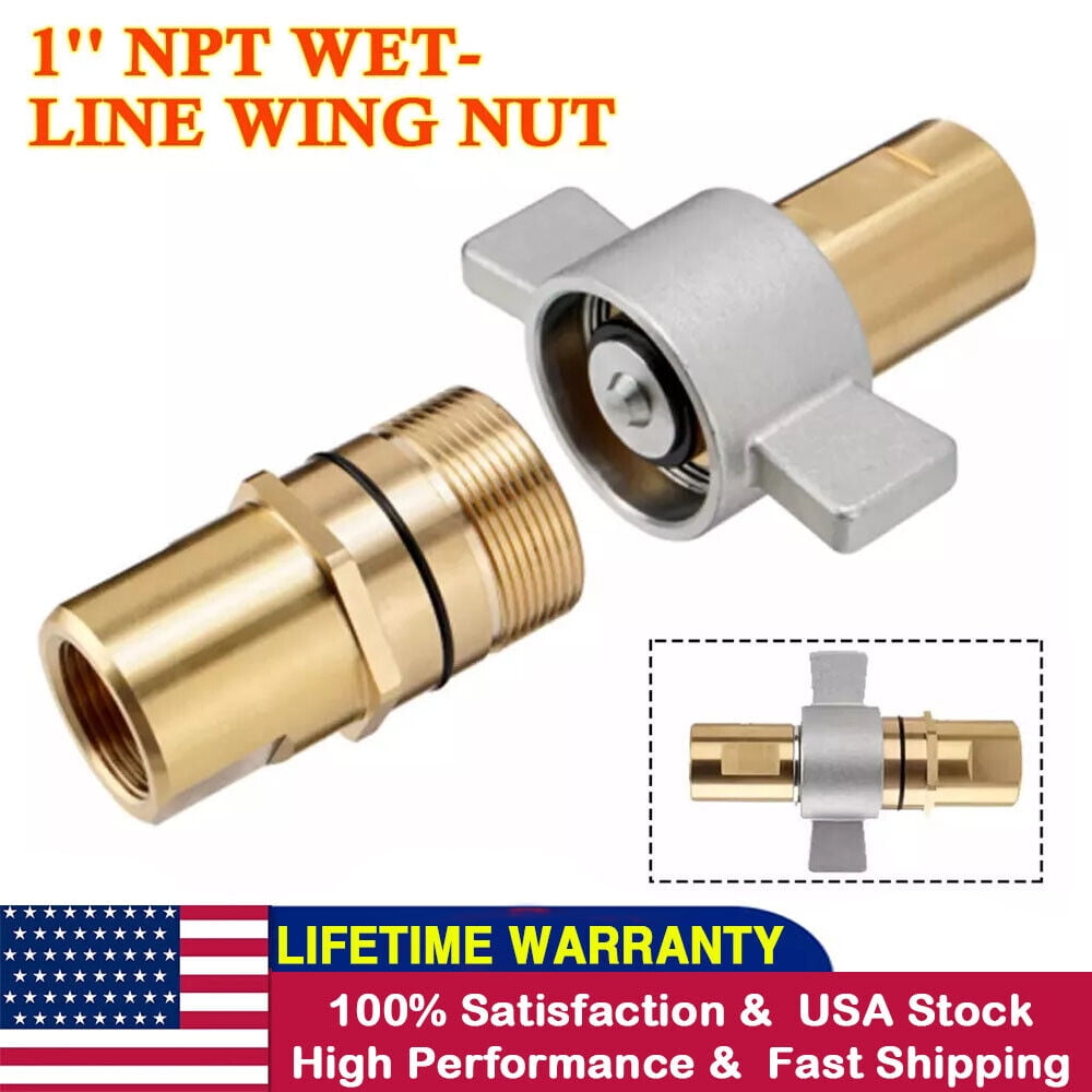 NEW 1" NPT Wet-Line Wing Nut Hydraulic Quick Disconnect Coupler ...