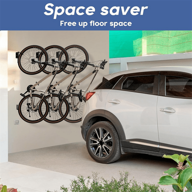 NEW 1 PACK Swivel Bike Rack Garage Wall Mount Hangers for Bicycle ...