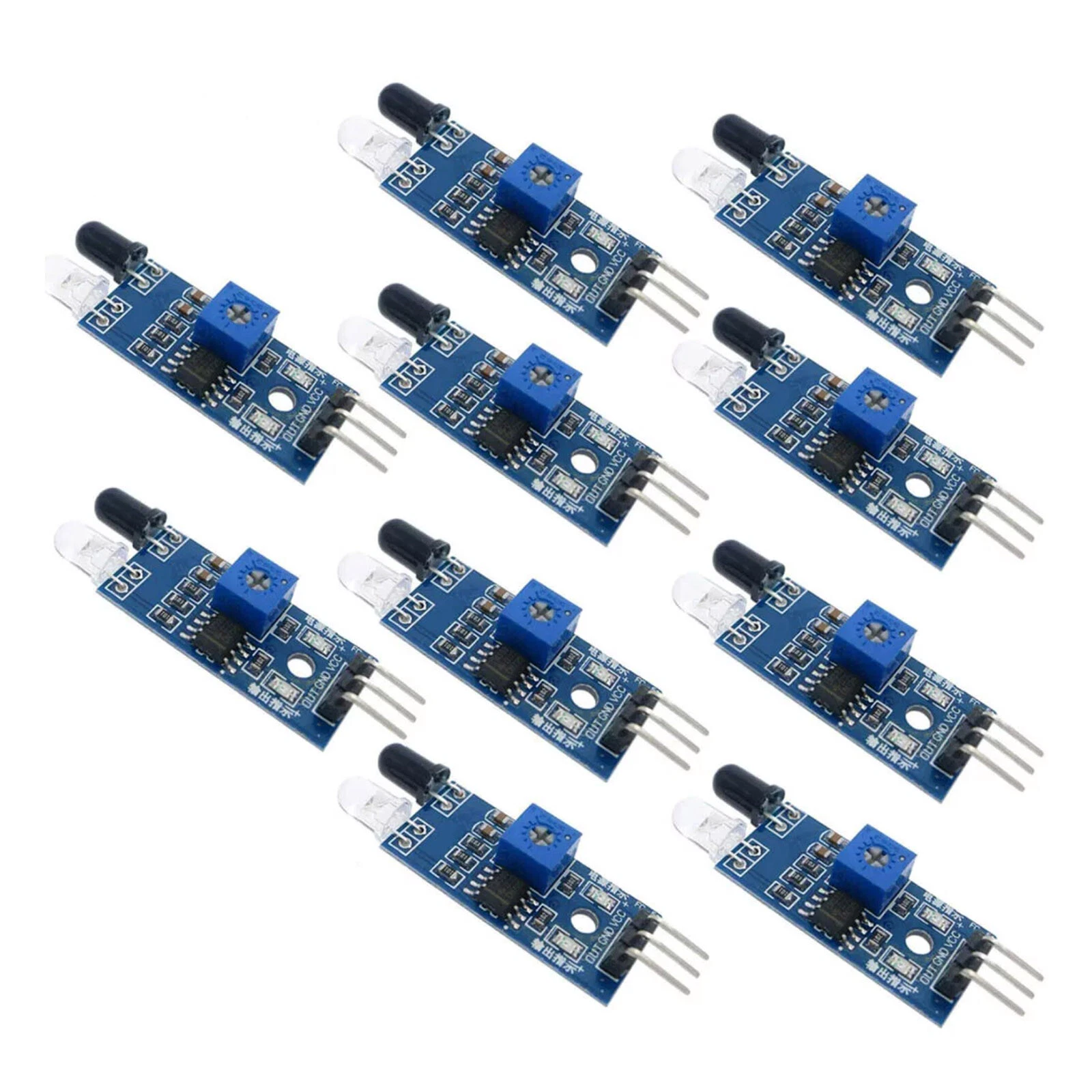 NEW 10pcs IR Infrared Obstacle Avoidance Sensor Module For Smart Car ...