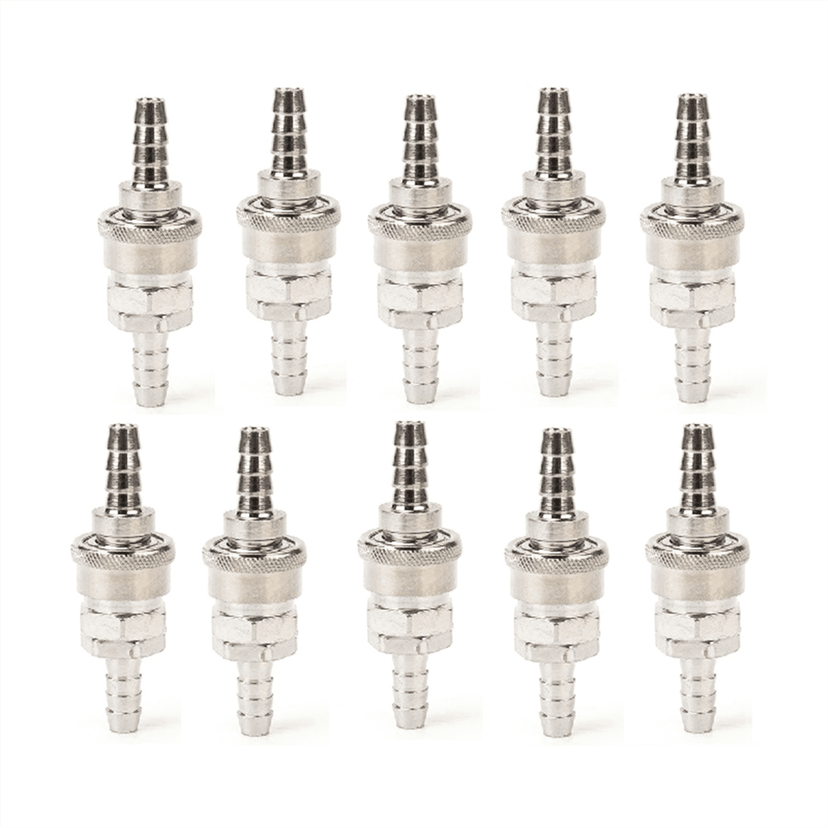 NEW 10set +PH-20 Set 8mm Inner Diameter Pneumatic Plastic Steel Matte C-Type Self-Locking Quick ...