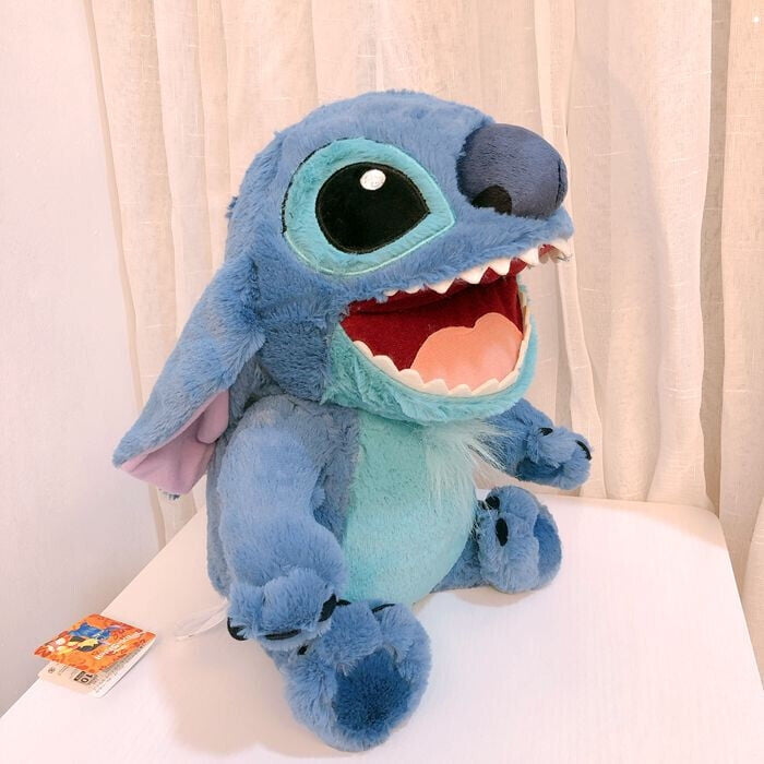 NEW 11.8in Stitch Plush Hand Puppet Stitch Open Mouth Stitch Stuffed ...