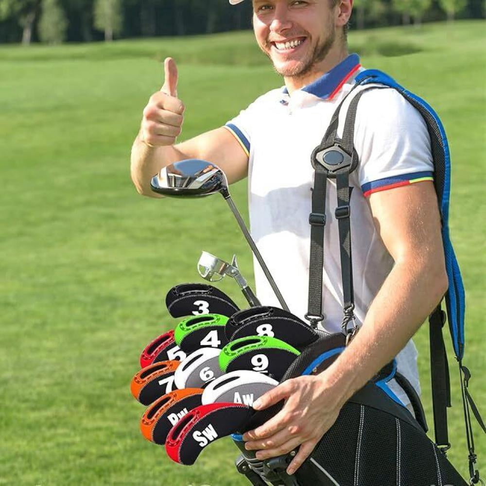 NEW 11pcs Golf Head Cover Club Iron HeadCovers Protect Neoprene 3-9 SW ...