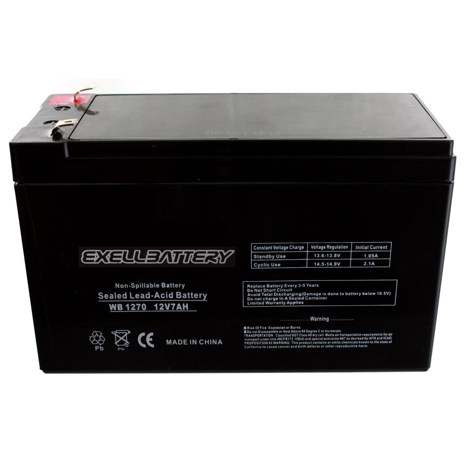 NEW! 12V 7AH SLA Sealed Lead Acid Battery for Alarm Systems, Verizon ...