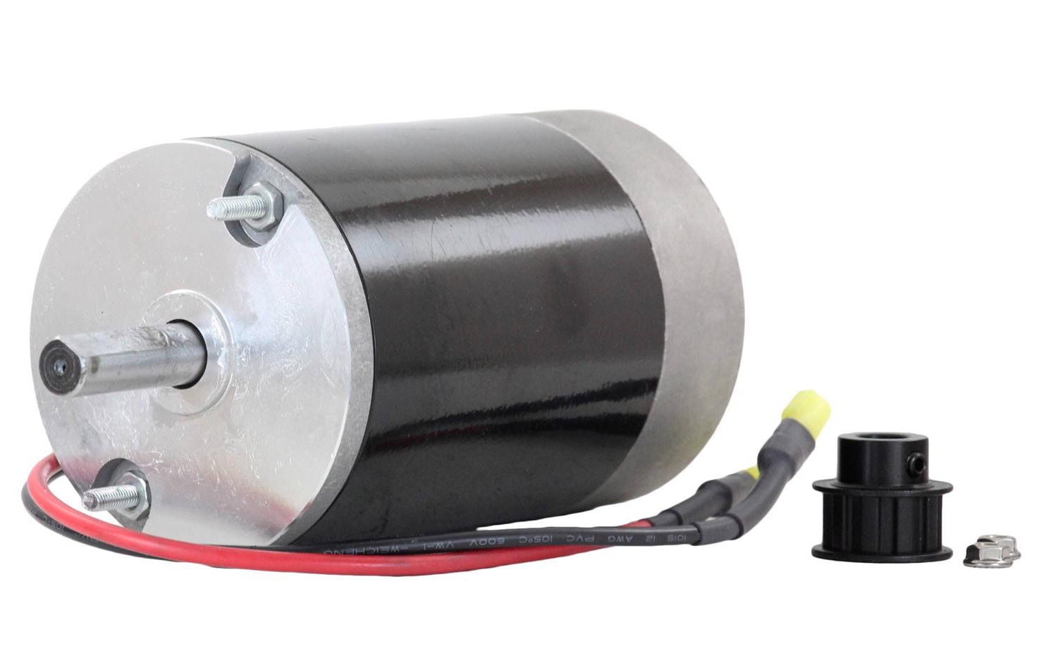 NEW 12V DC Spinner Motor Fisher Poly Caster 1/2" Shaft 10T Cogged ...