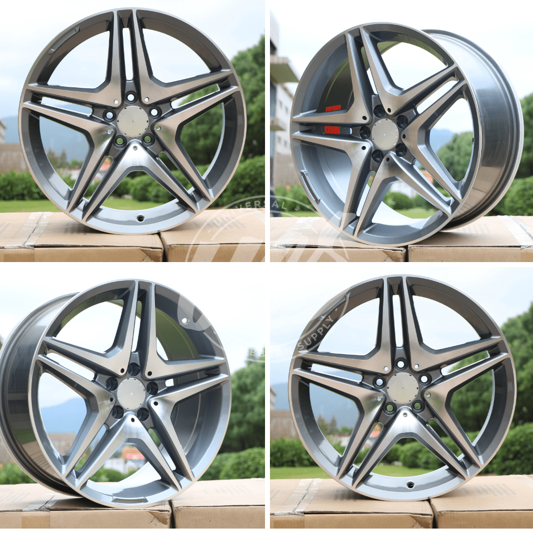 NEW 18 inch x 8.5 Alloy Wheels Rims Bolt Pattern 5x112 Gunmetal ...