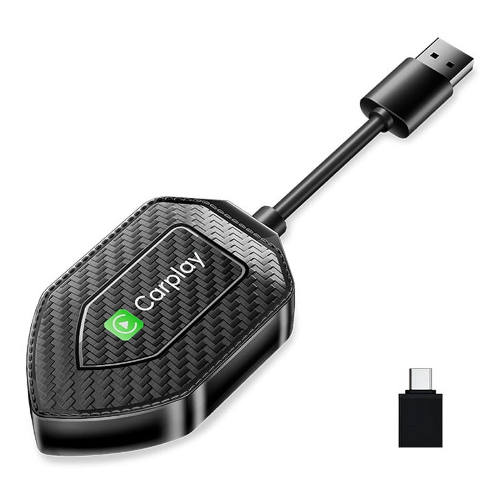 NEW 2 in 1 Wireless Adapter Carplay Android Auto Car Convert Wired to ...