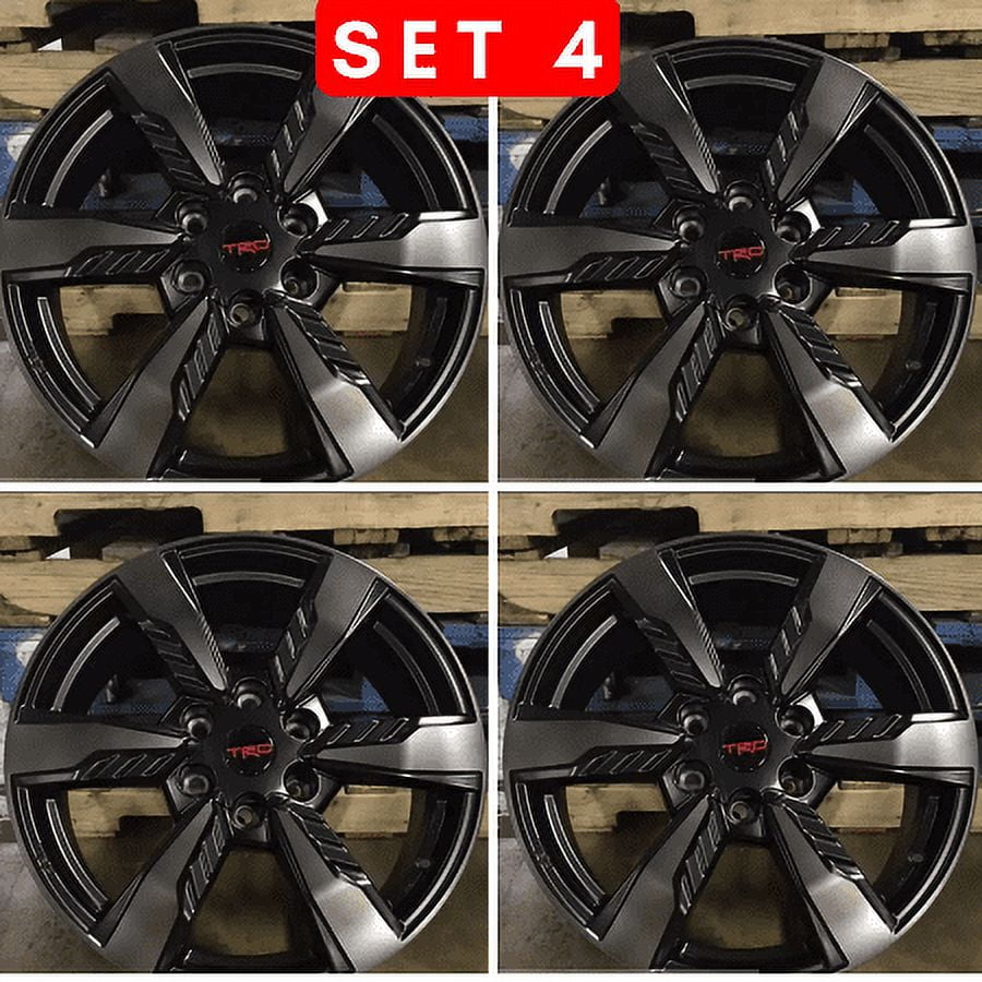NEW 20 inch x 7.5 Aluminum Alloy Wheels Rims Satin Black +30 offset Set ...