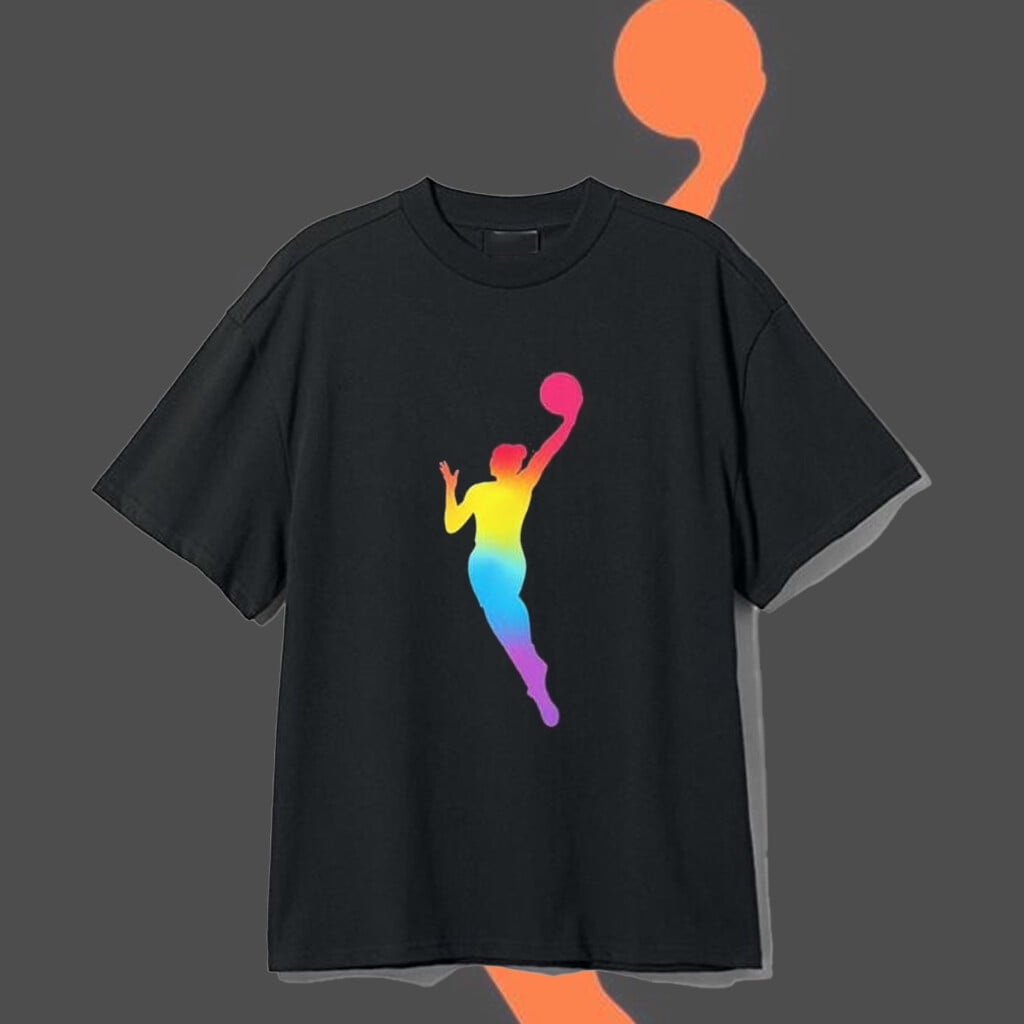 NEW!! 2024 WNBA Pride Month Logo Shirt - Walmart.com