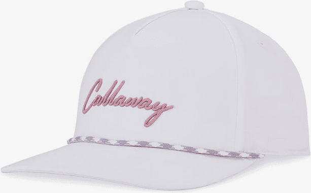 NEW 2025 Callaway Birdie Putt Rope White/Lilas Pink Adjustable Snapback ...