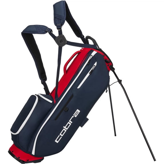 NEW 2025 Cobra Ultralight Pro Club Navy/Strong Red 4 Way Stand Golf Bag ...