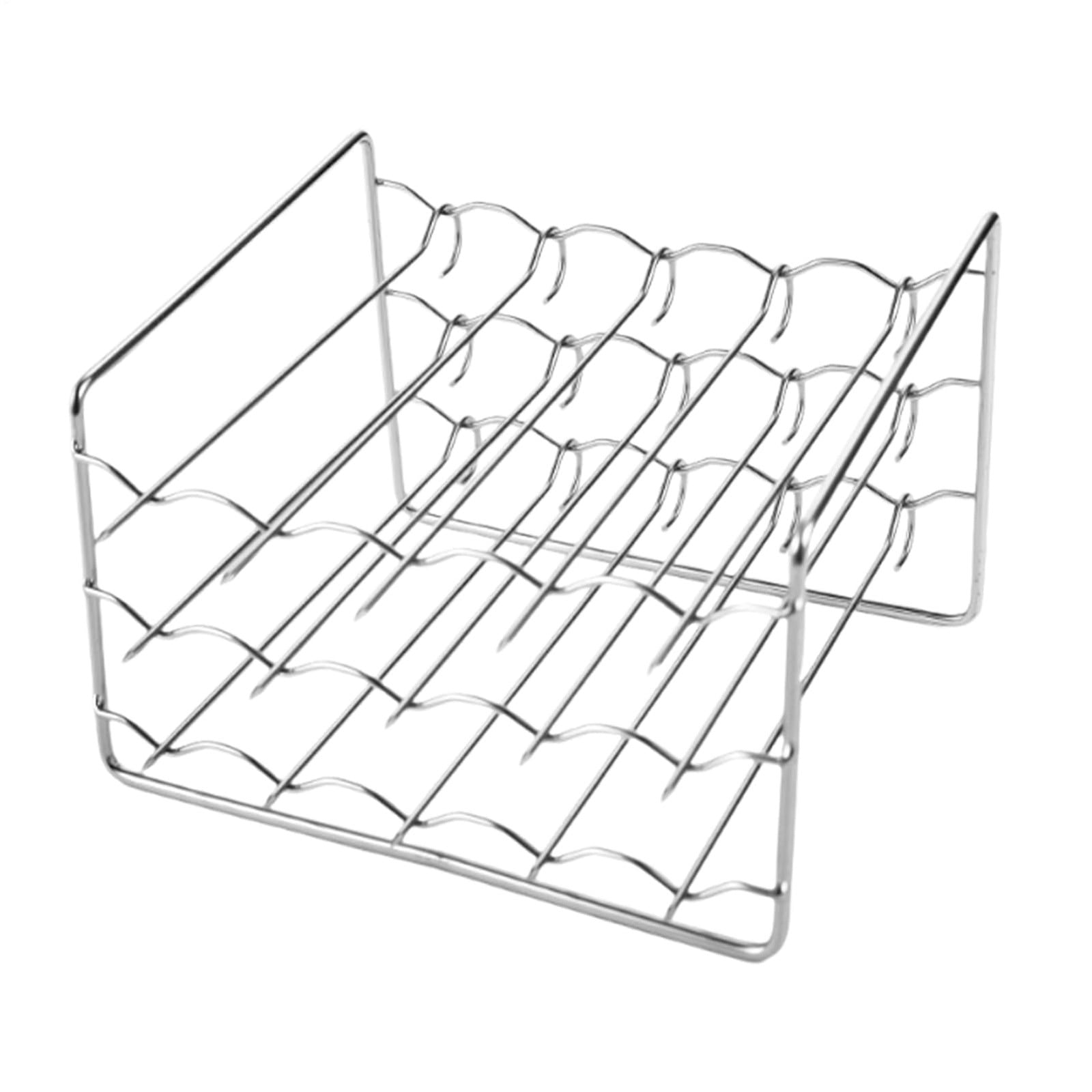 NEW 2026 WUYVCG Fryer Skewer Rack Non Stick 3 Layer Square Metal Stand ...