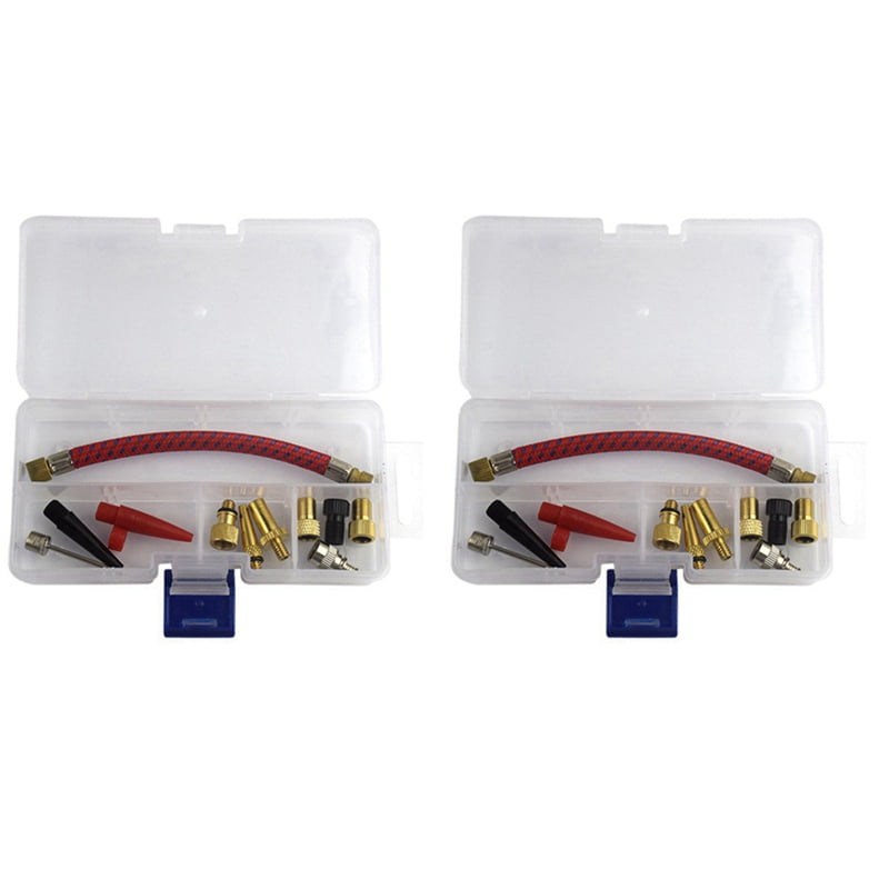 NEW 24Pcs Airbed Pump Hose Adapter Nozzle Valve Air Inflating Needles ...