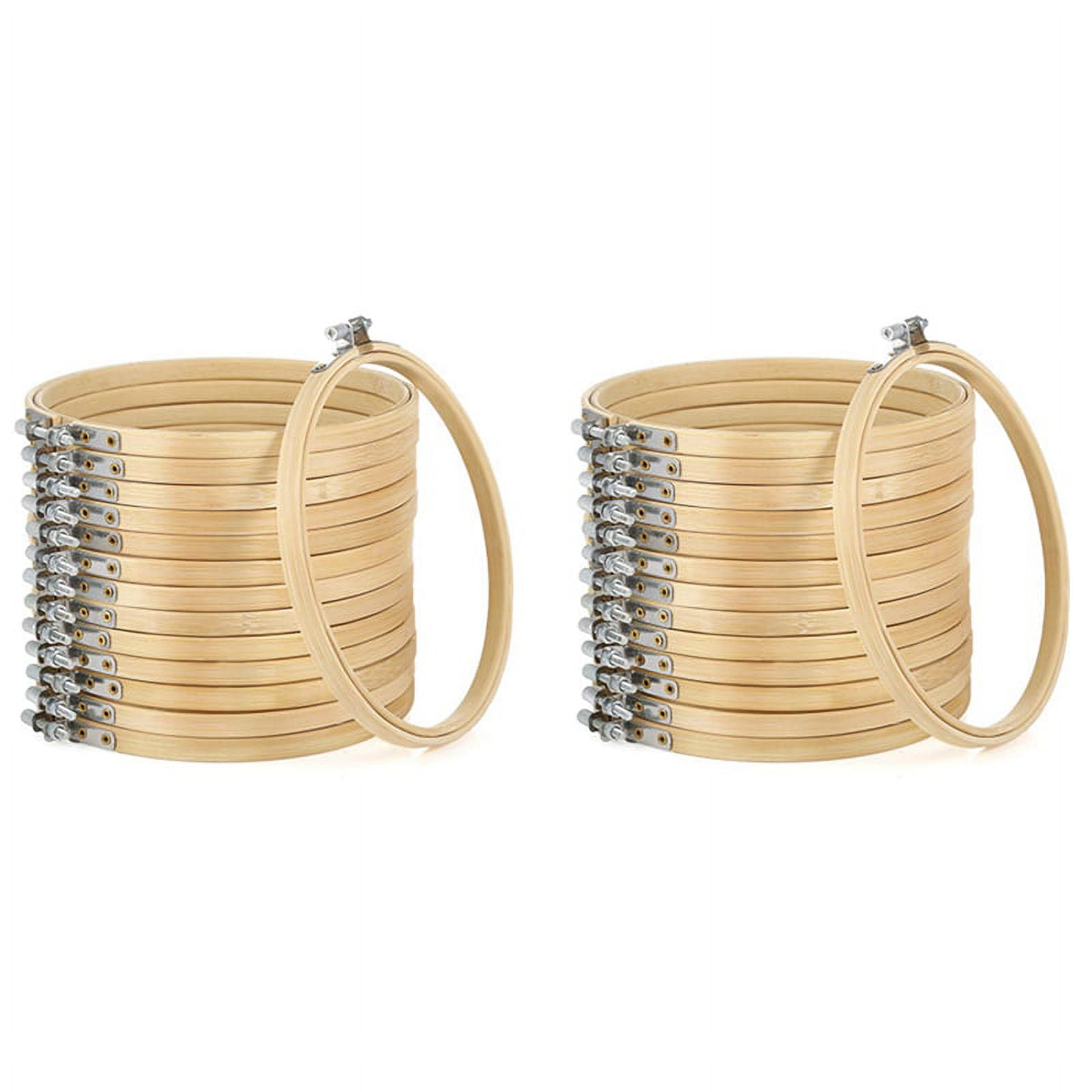 28 Pieces 6 Inch Embroidery Hoops Bulk Hoop Ring for for Embroidery and ...