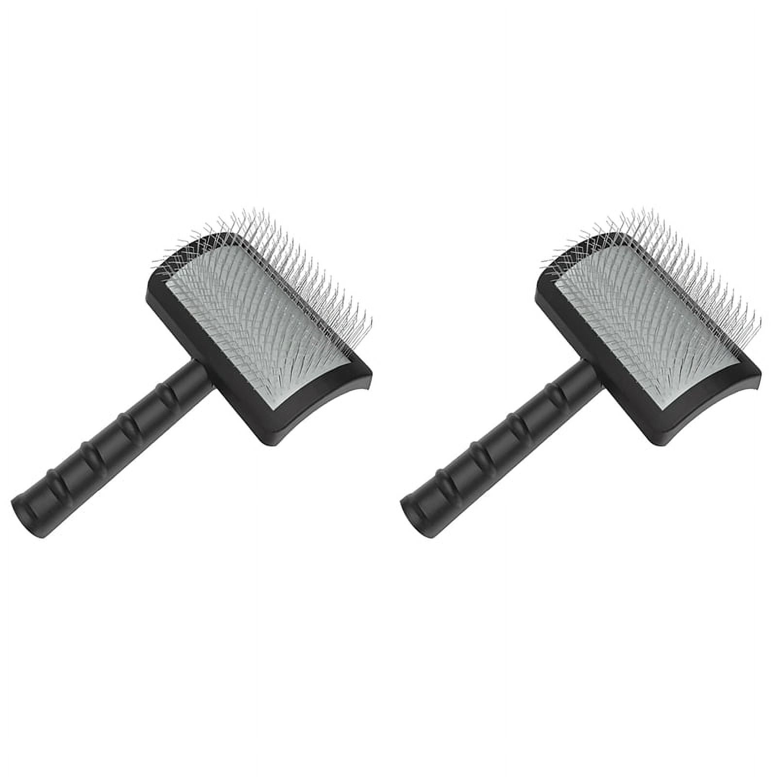 2X Firm Slicker Brush for Dogs- Extra Long Pin Slicker Brush for Large ...