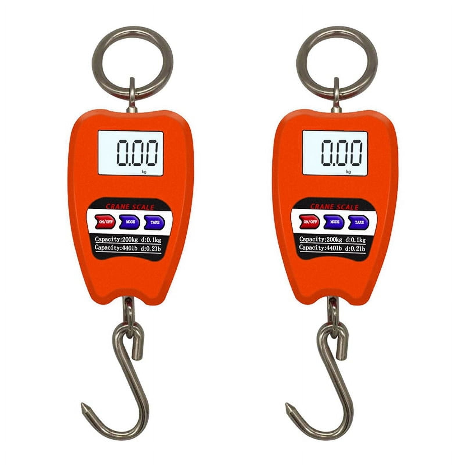 NEW 2X Mini Crane Scale Weighing Digital Industrial Hanging 200Kg/441Lb ...