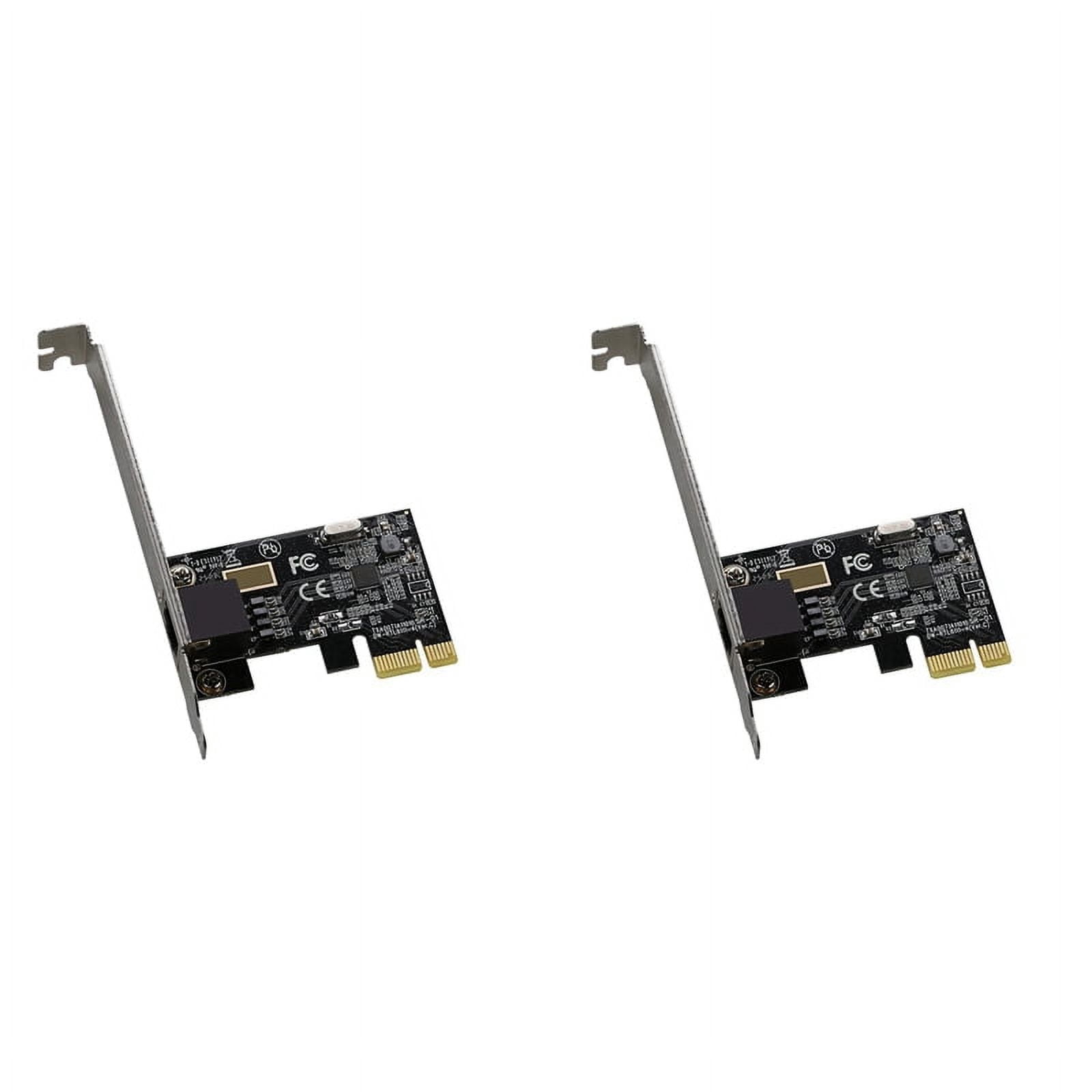 NEW 2X PCIE to RJ45 Network Card 10/100/1000Mbps PCI Express Converter ...
