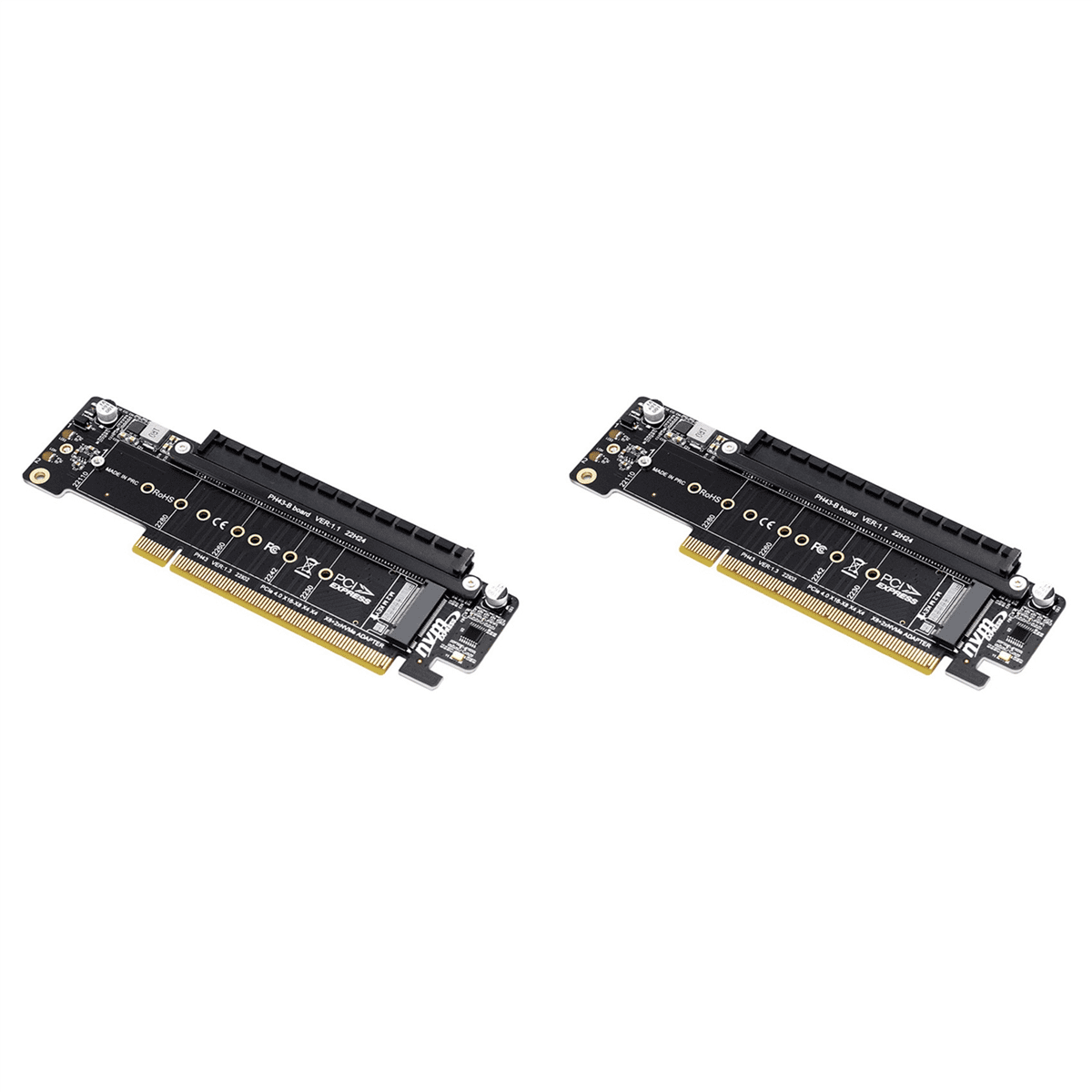 NEW 2X PCIE4.0 Split Expansion Riser Card PCIE X16 TO M.2 NVME SSD ...