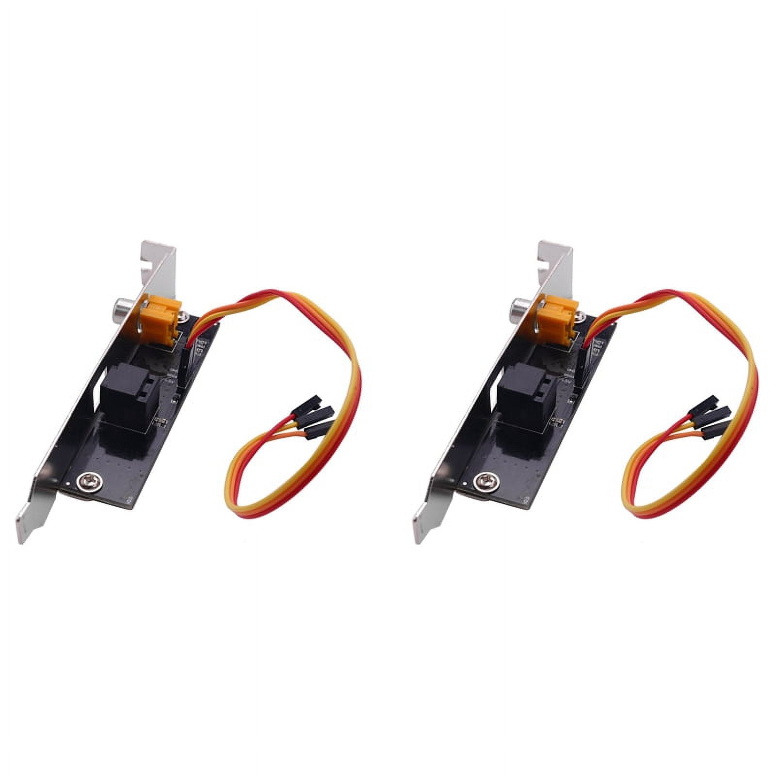 NEW 2X SPDIF Optical and Out Plate Cable Bracket Digital Audio Output ...