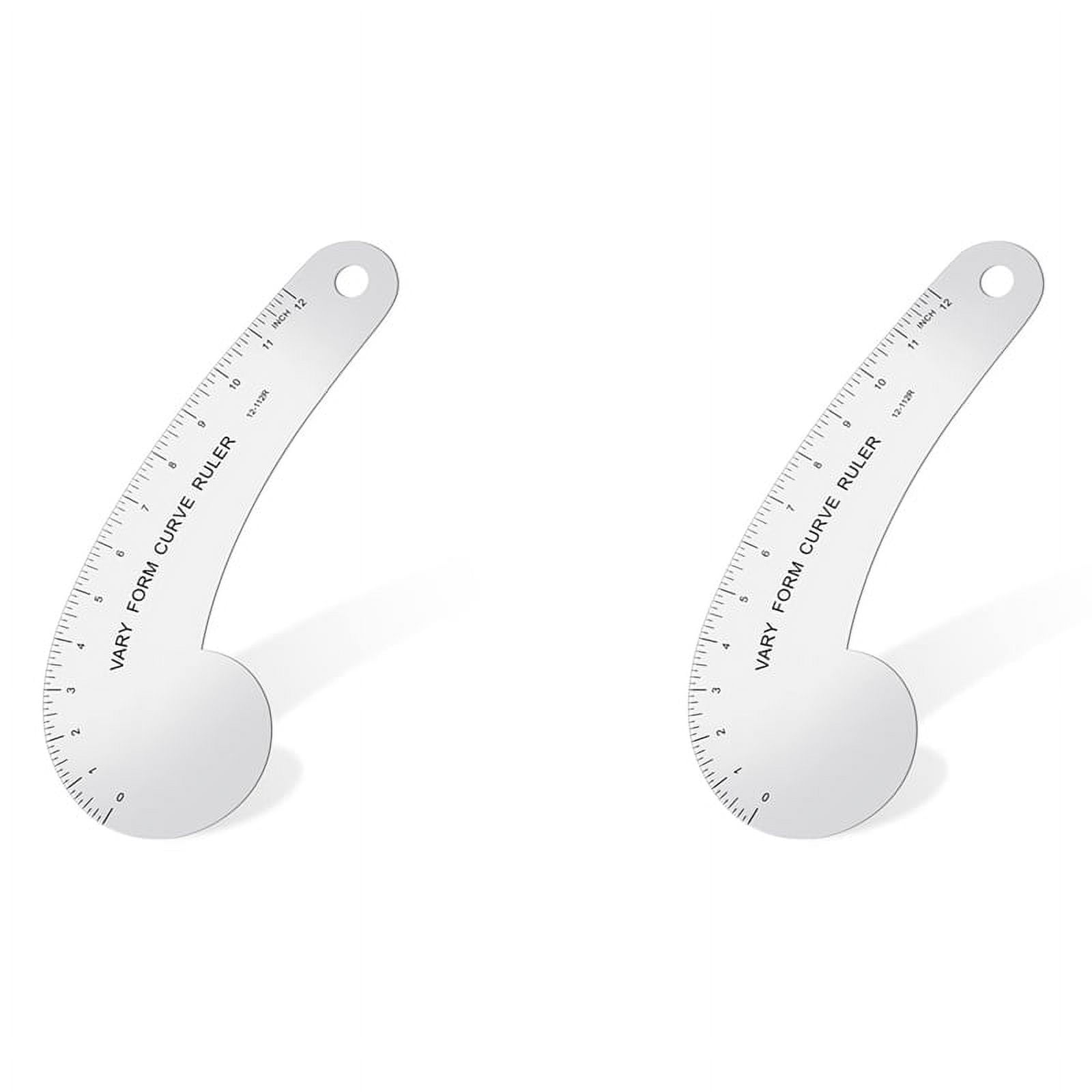 NEW 2X Vary Form Curve Ruler 12Inch Solid Metal French Hip for ...