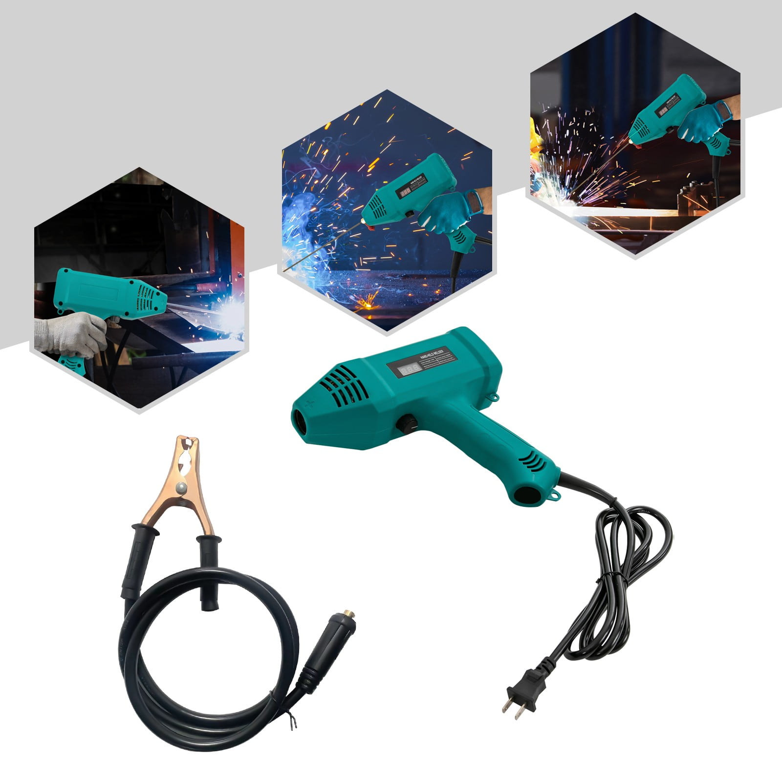 NEW 3000W Electric Welder Hand Held Welding Machine Kit Digital Arc ...