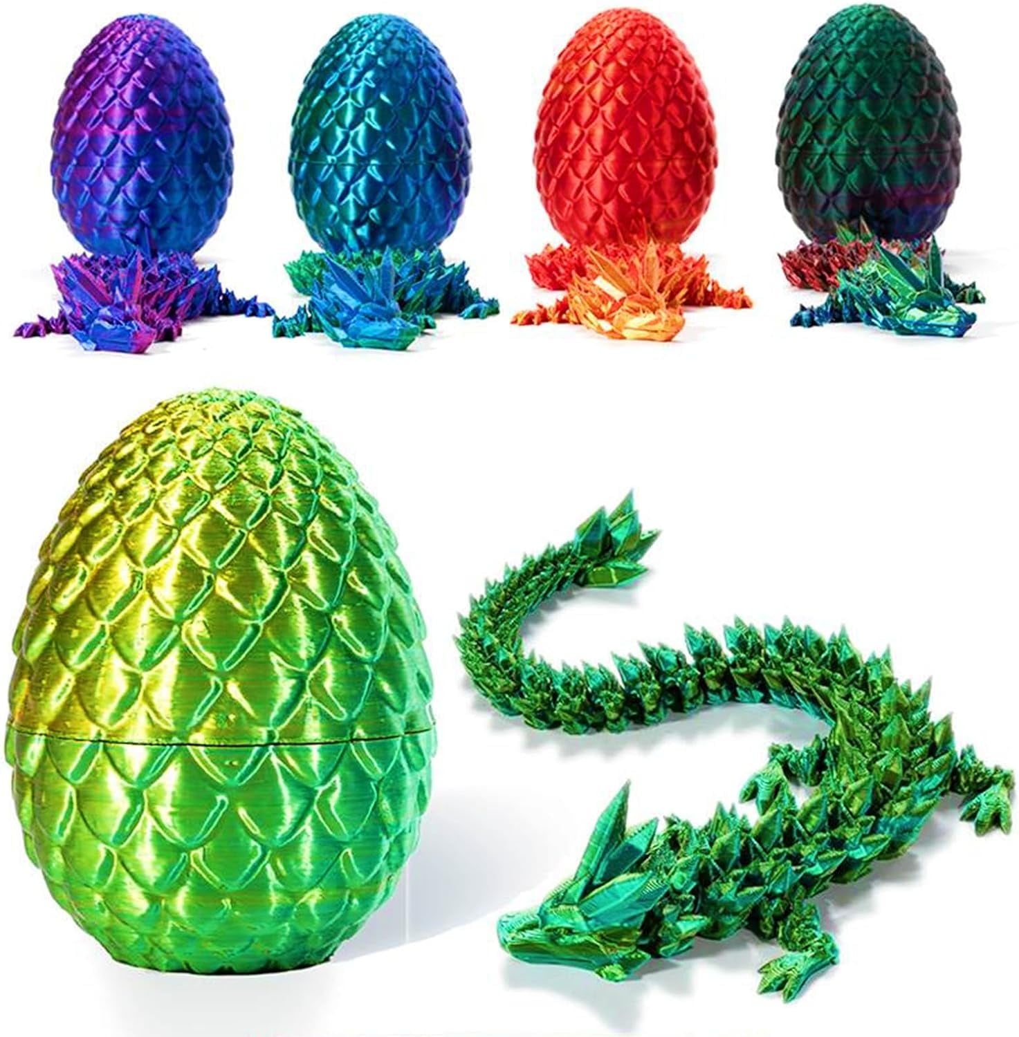 NEW 3D Printed Dragon Eggs with Dragon Fidget Toys for Adults, Inside ...