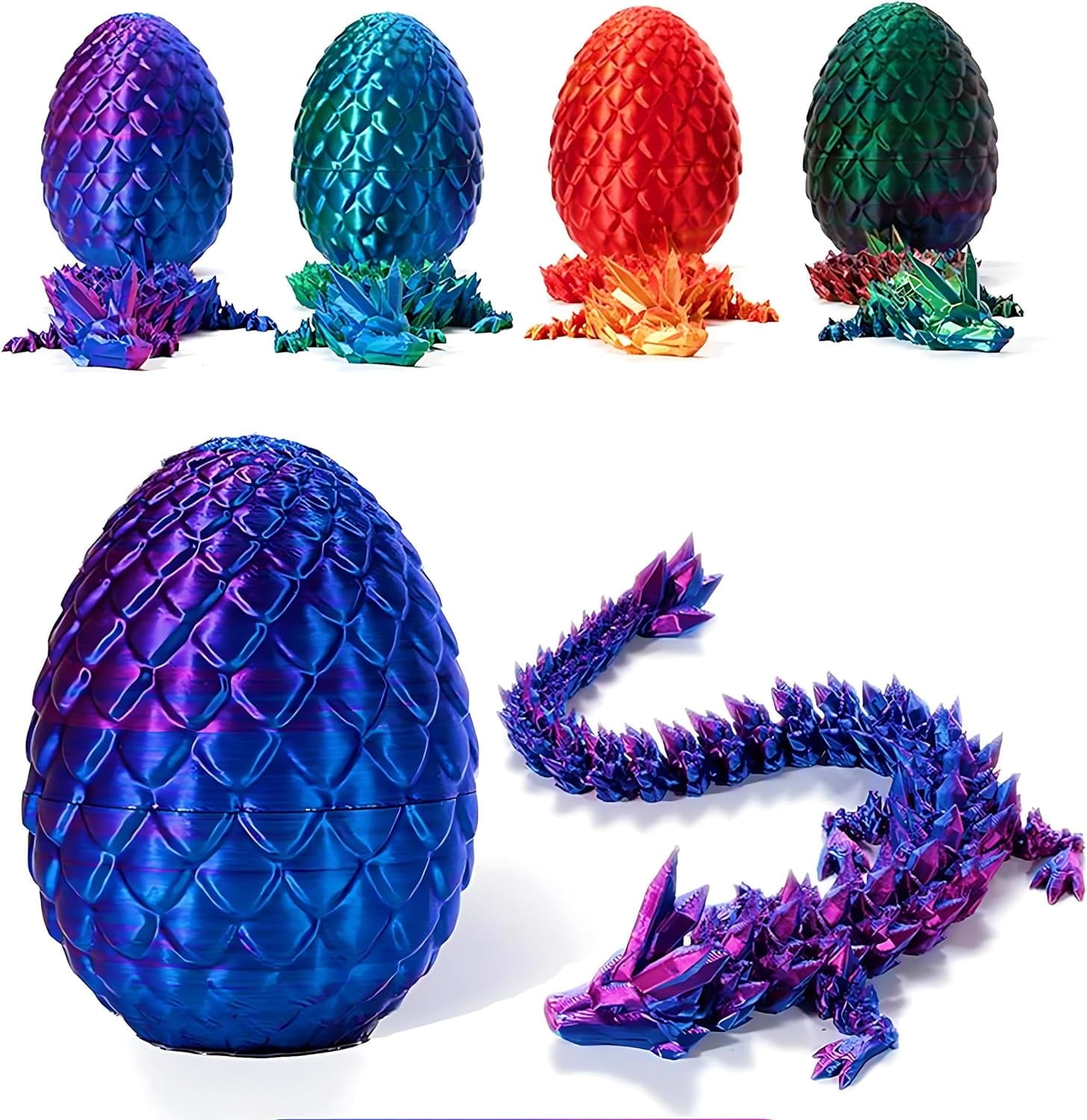 NEW 3D Printed Dragon Eggs with Dragon Fidget Toys for Adults, Inside ...