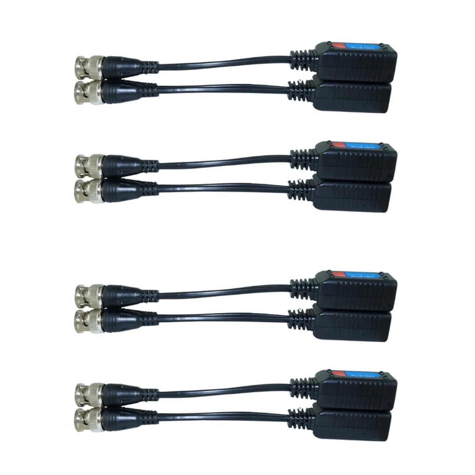 NEW 4 Pairs Video Balun Cable 8MP HD Transmission Twisted Transmitter ...