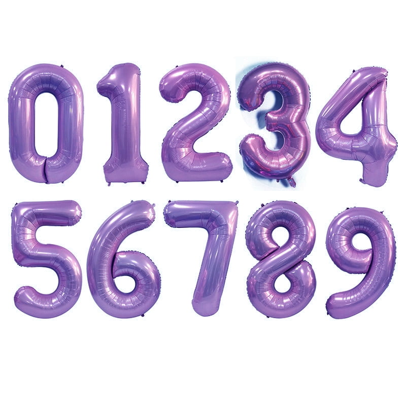 NEW 40Inch Foil Birthday Balloons 0-9 Helium Number Balloon Happy ...