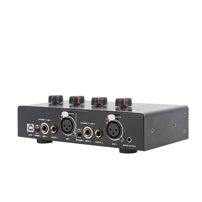 NEW 48V Dynamic Microphone Condenser Mic Amplifier Audio Phantom Power ...