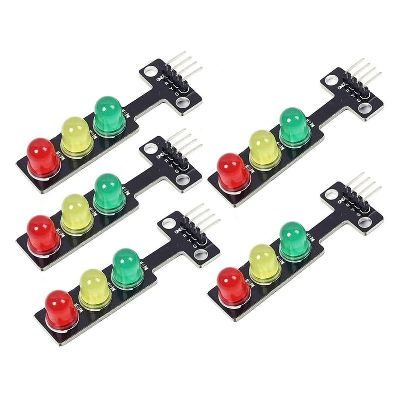 HOT 5PCS Mini Traffic Light LED DC 5V 5MM Display Module DIY Project ...