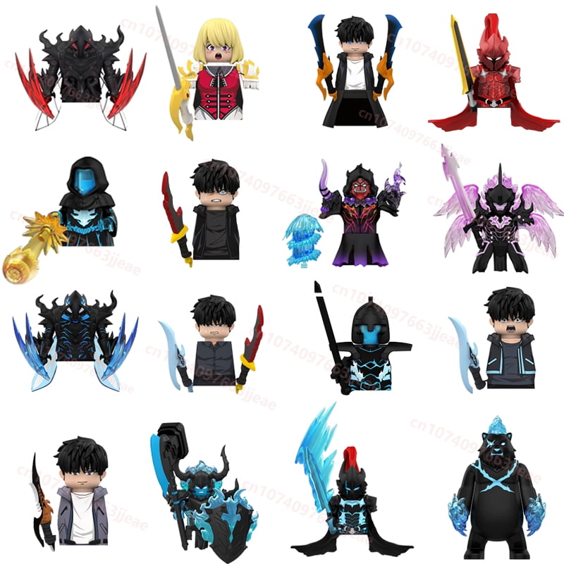 NEW 6/8/16pcs Solo Leveling Sung Jin Woo Building Blocks Set Anime Beru ...