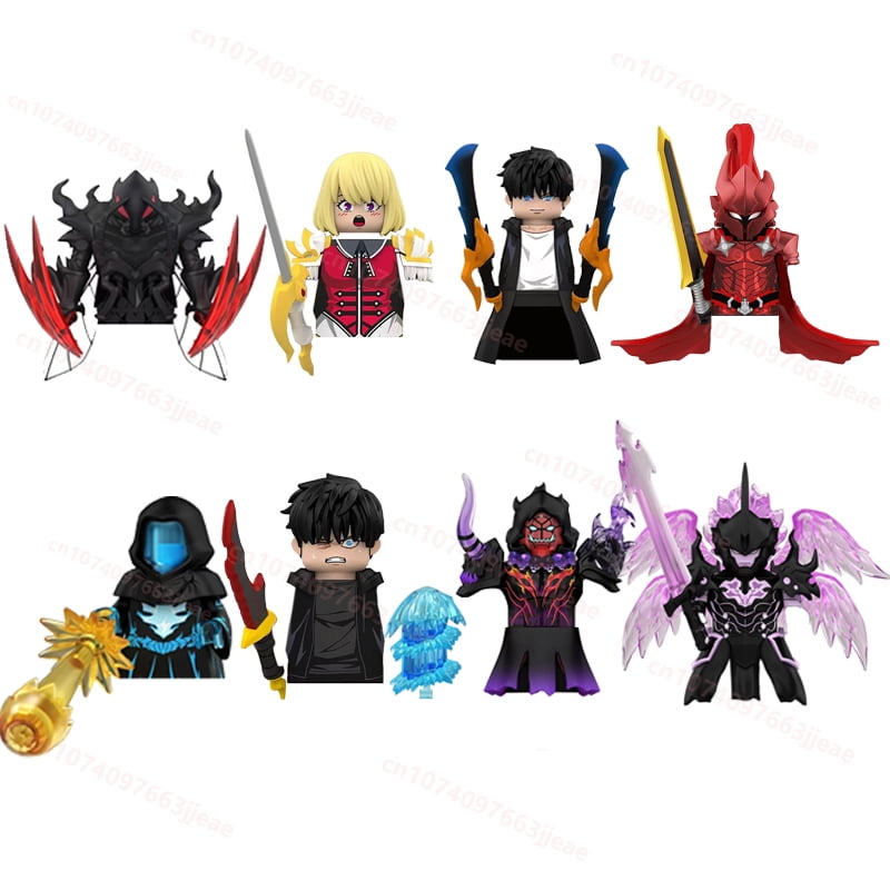 NEW 6/8/16pcs Solo Leveling Sung Jin Woo Building Blocks Set Anime Beru ...