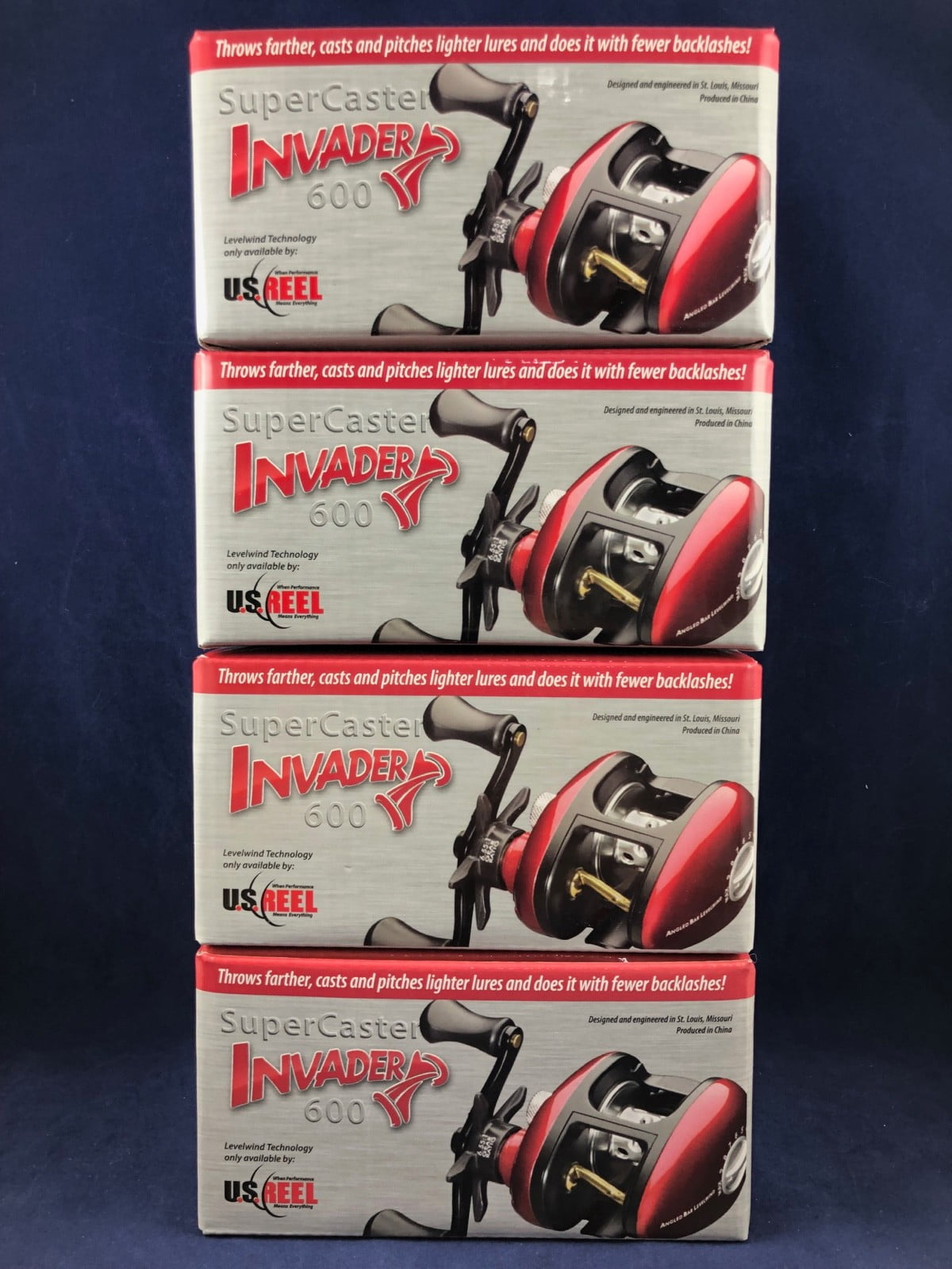 NEW! 600 Invader Right Hand Super Caster by U.S. Reel - Baitcaster ...