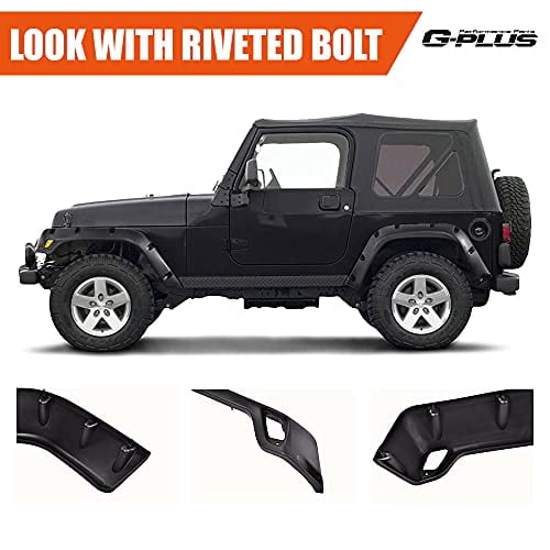 NEW 6Pcs Compatible For Jeep Wrangler TJ 6" Wide 97-06 Pocket Extended ...