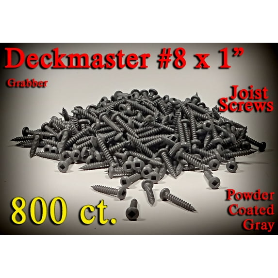 NEW 800 ct. Deckmaster #8x1" Replacement Joist Wood Screws, Powder ...