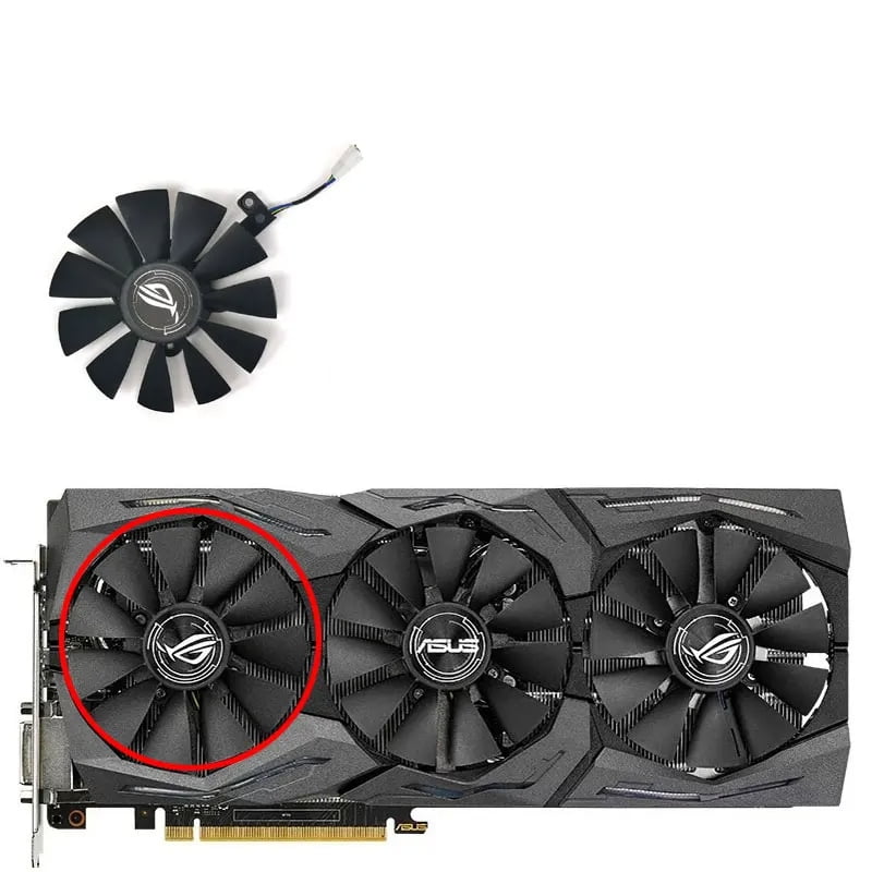 NEW 87mm 6-pin T129215SU GTX1060 1070 1080 GPU for ASUS Strix GTX 1060 ...