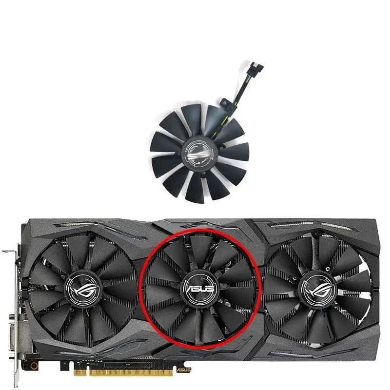 NEW 87mm 6-pin T129215SU GTX1060 1070 1080 GPU for ASUS Strix GTX 1060 ...