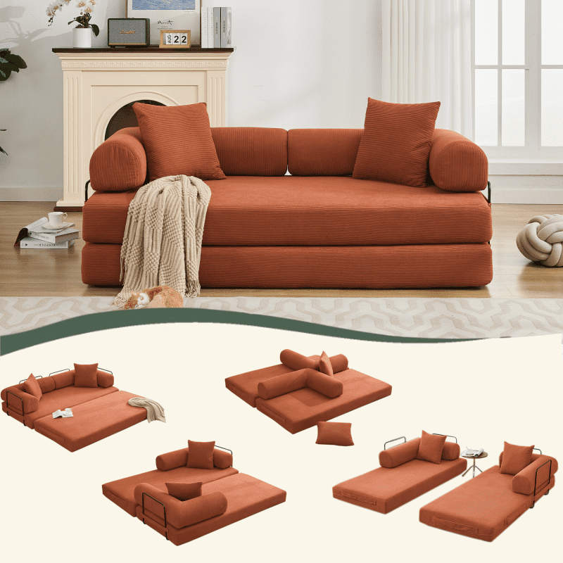 [NEW ARRIVED] [VIDEO PROVIDED] 78.5" Folding Convertible Out Sleeper ...