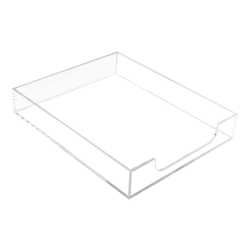 Acrylic Letter Tray Paper Organizer, Transparent Desktop Organizer ...