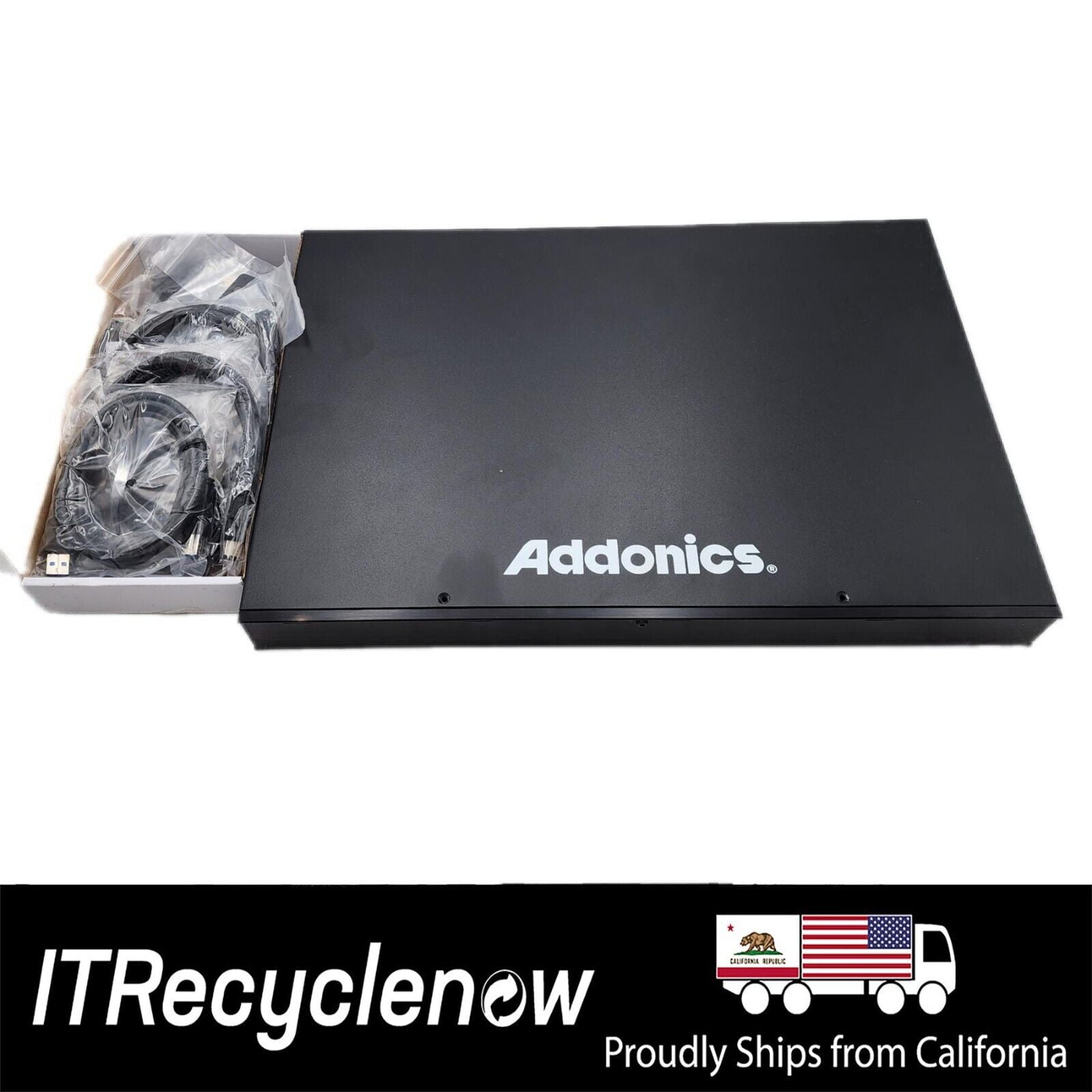 NEW Addonics 1U Rackmount Tabletop Storage Array 4x SATA HDD 3.5" RAID ...