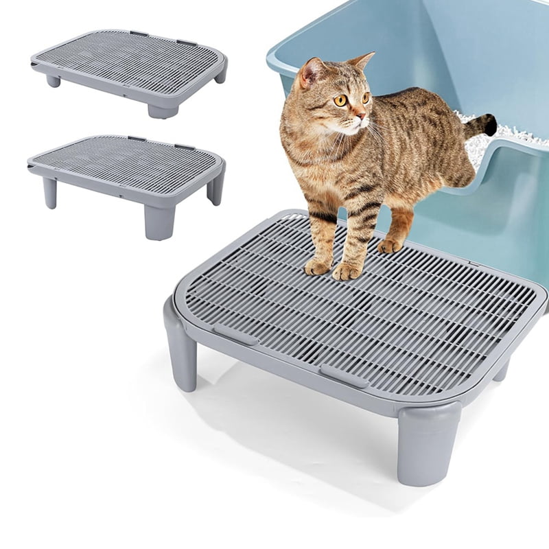 NEW Adjustable Cat Ramp for Litter Box Elevated Boxes Double Layered ...