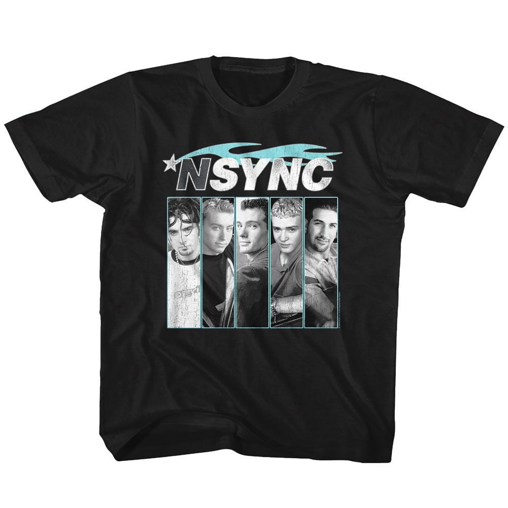 NEW Album Cover Blue Flame Black Pop Music Boy Band Shirt - Walmart.com