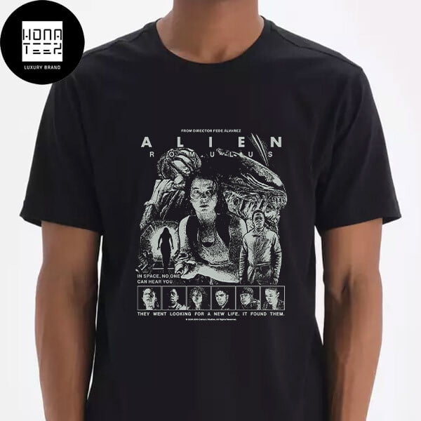 NEW Alien Romulus 2024 Film Black And White Fan Gifts Classic T-Shirt ...