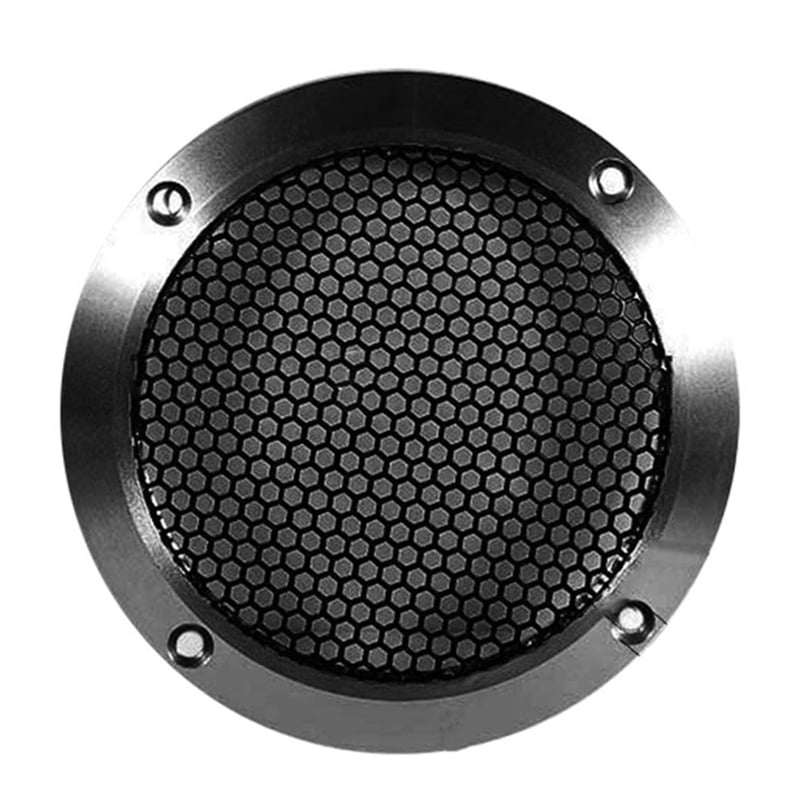 NEW Aluminum Car Tweeter Speaker Grill Cover, 4 Inch, Full Metal Mesh ...