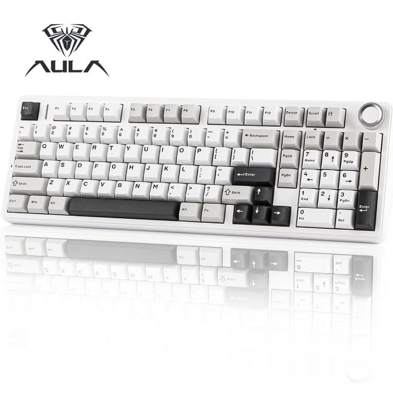 (NEW)Aula F99 Pro Mechanical Keyboard, Hot Swappable Custom Gaming ...