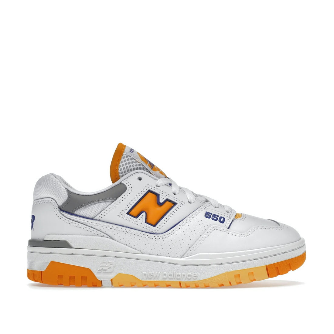 NEW BALANCE Male Adult Men 9.5 BB550WTO White/Orange/White - Walmart.com