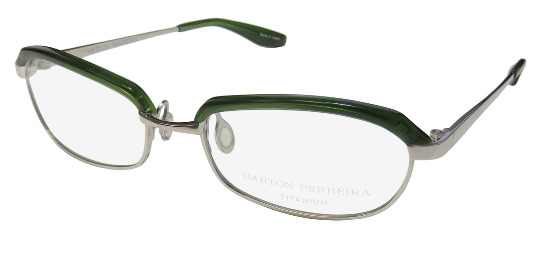 NEW BARTON PERREIRA MYRA WOMENS/LADIES CAT EYE FULL-RIM TITANIUM SILVER ...
