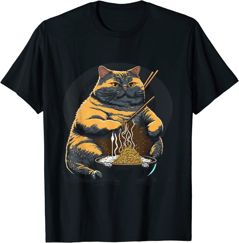 NEW BEST TO BUY Fat Cute Cat Japanese Samurai Sumo Animal Art T-Shirt ...