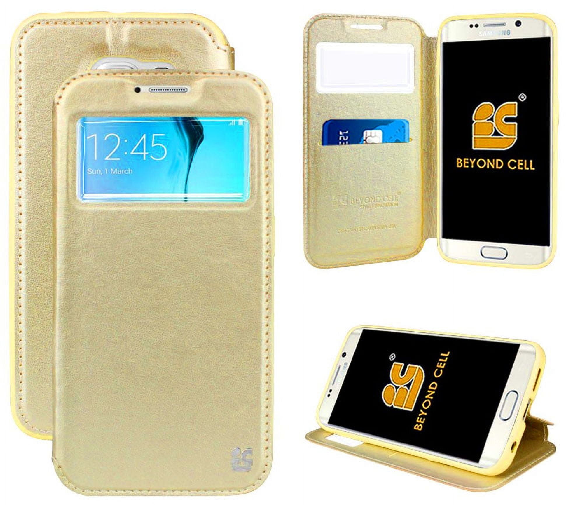 NEW BEYOND CELL CHAMPAGNE GOLD INFOLIO WALLET CASE COVER WITH ...