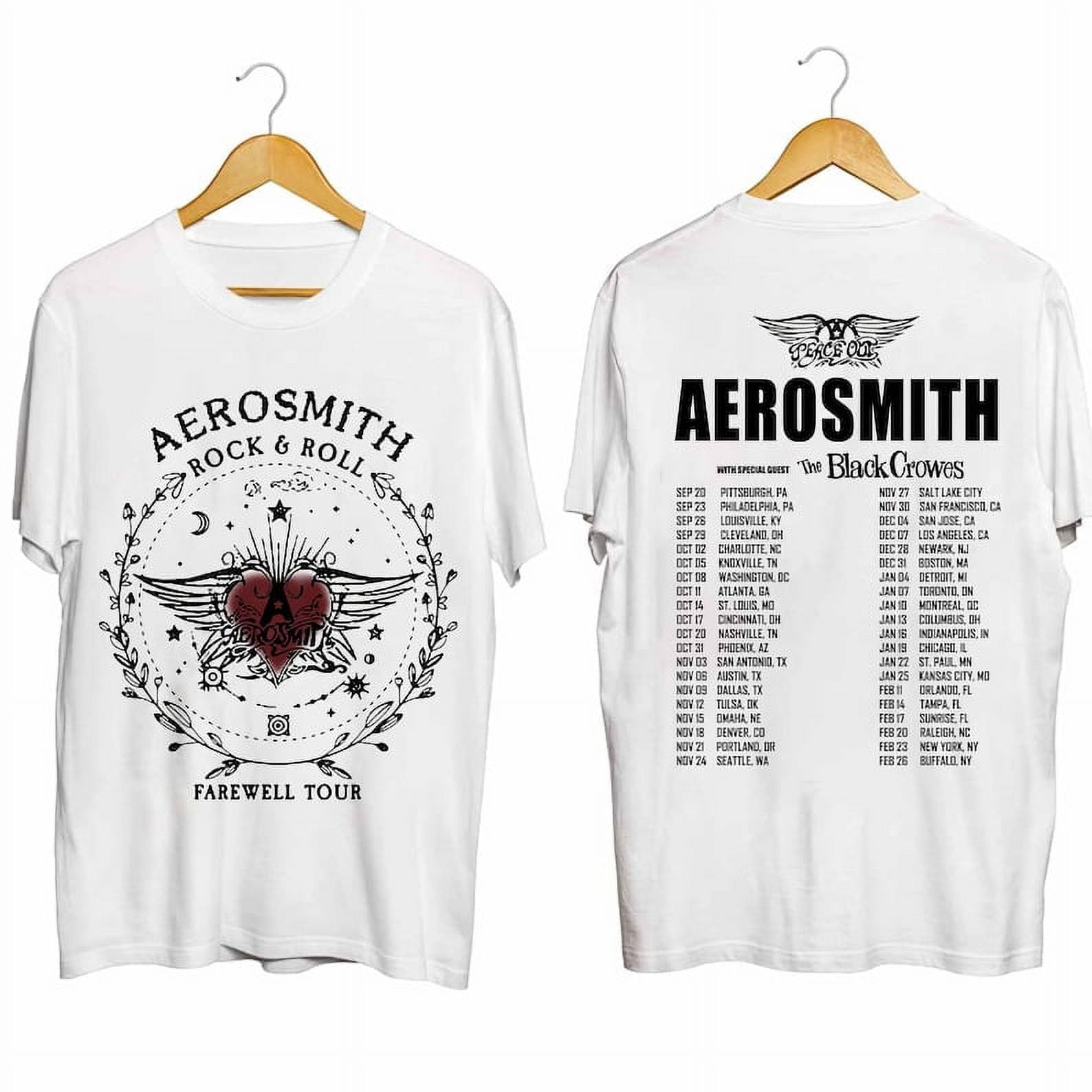NEW BRAND Aerosmith 2024-2025 North American Farewell Tour Shirt ...